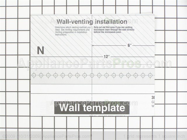 Whirlpool 8183743 Wall Template AppliancePartsPros