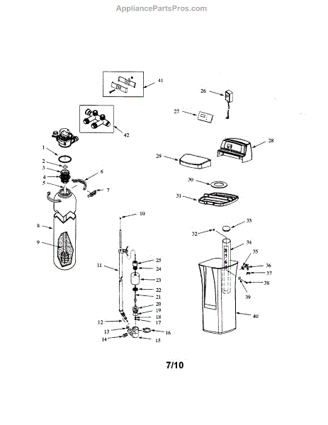Parts for Whirlpool WHES30: Resin & Brine Tanks / Top Cover Parts ...