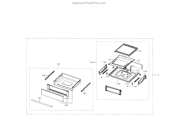 Parts for Samsung FE710DRS/XAA-03: Drawer Parts - AppliancePartsPros.com