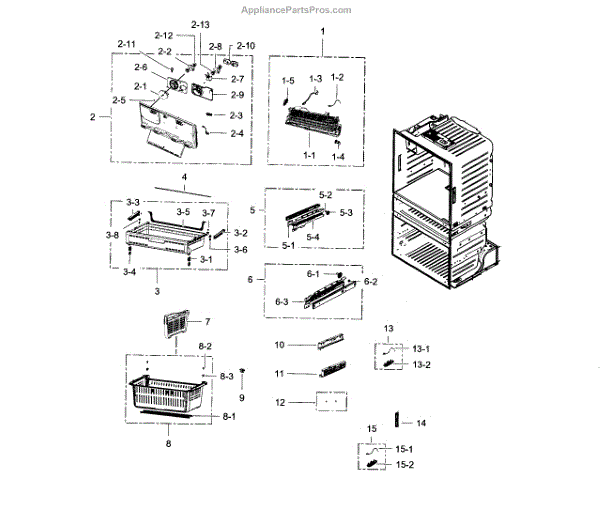 Parts for Samsung RF4289HARS/XAA-02: Freezer Parts - AppliancePartsPros.com