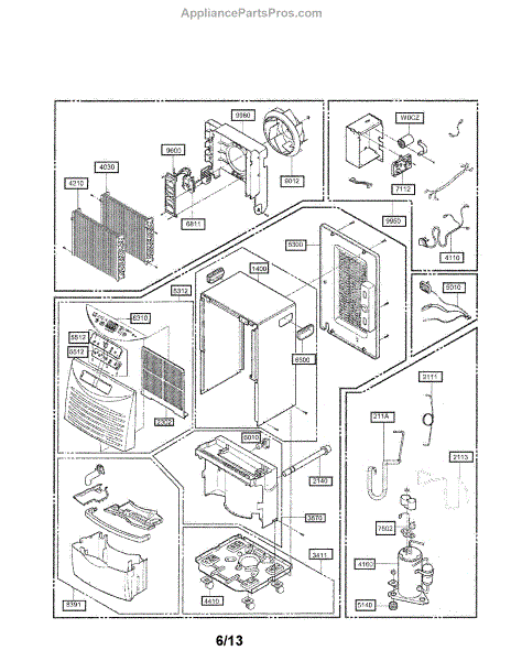 Parts for LG LHD45ELT8: Exploded View Parts - AppliancePartsPros.com