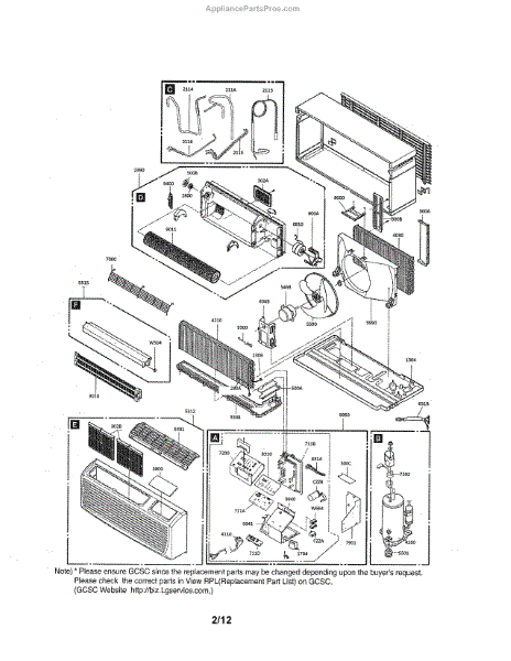 Parts for Lg LP123CD3A: Exploded View Parts - AppliancePartsPros.com