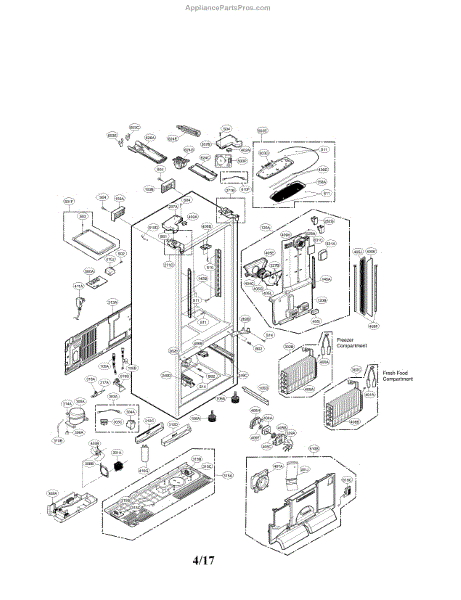Parts for LG LFX31925ST/06: Case Parts - AppliancePartsPros.com