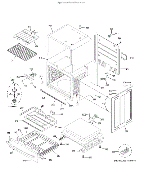 Parts for GE JS760SL2SS: Body Parts - AppliancePartsPros.com