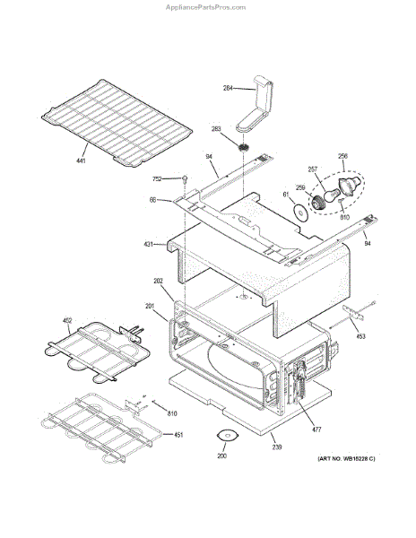 Parts for GE JB860SJ6SS: Upper Oven Parts - AppliancePartsPros.com