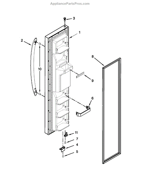 Parts for Kenmore 106.50023211 (10650023211, 106 50023211): Freezer ...