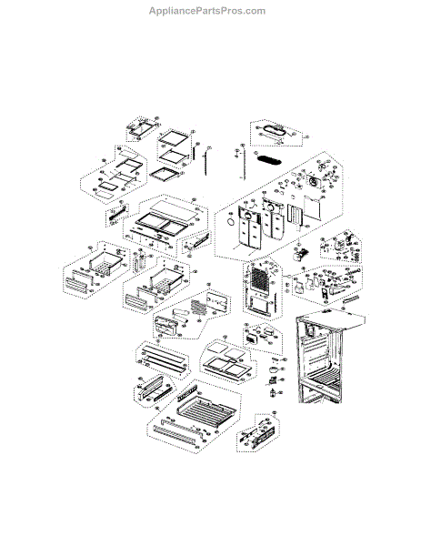 Parts for Samsung RFG298AARS: Refrigerator Parts - AppliancePartsPros.com