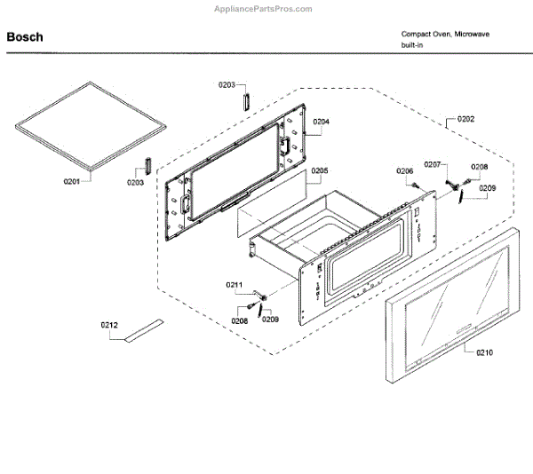 Parts for Bosch HMD8053UC/01: Door Parts - AppliancePartsPros.com