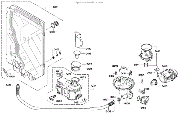 Parts for Bosch SHX68E15UC/01: Pump Assembly Parts - AppliancePartsPros.com