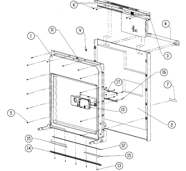 Parts for Dacor ED24SCH: Door Assembly Parts - AppliancePartsPros.com