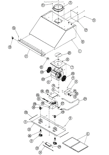 Parts for Dacor EH3012SCH: Range Hood Parts - AppliancePartsPros.com