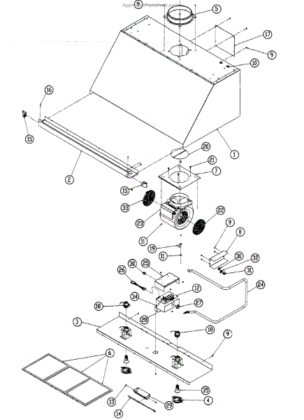 Parts for Dacor EH4218SCH: Range Hood Parts - AppliancePartsPros.com