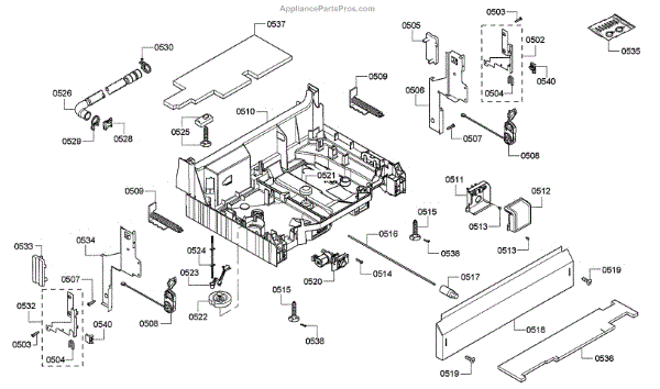 Parts for Bosch SHX43P15UC/64: Base / Toe Panel Parts ...