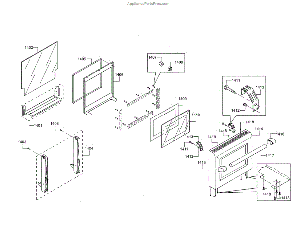 Parts for Thermador PRD48JDSGU/12: Door Parts - AppliancePartsPros.com