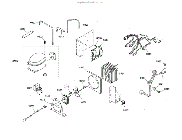 Parts for Thermador KBUIT4855E/04: Compressor / Condenser Parts ...