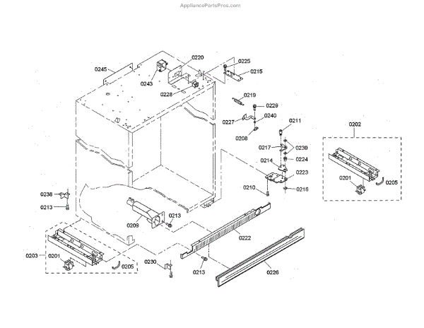 Parts for Thermador KBUIT4855E/03: Rollers / Water Filter Housing Parts ...