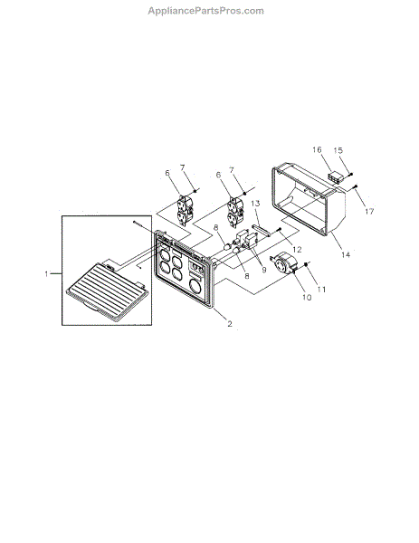 Parts for Snapper 030215: Control Panel Parts - AppliancePartsPros.com