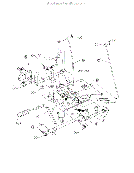 Parts for Cub Cadet 1525: Pedal Assembly Parts - AppliancePartsPros.com