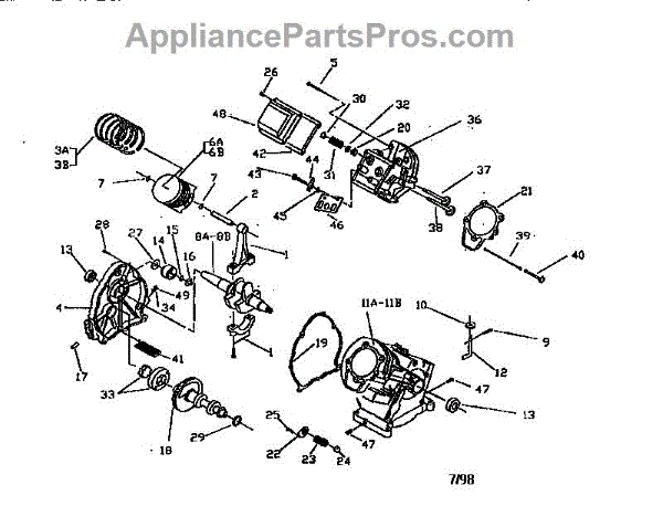 Parts for Generac GN190: Engine Parts - AppliancePartsPros.com