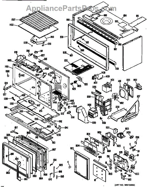 Parts for GE JHP69G*K2: Microwave Parts - AppliancePartsPros.com
