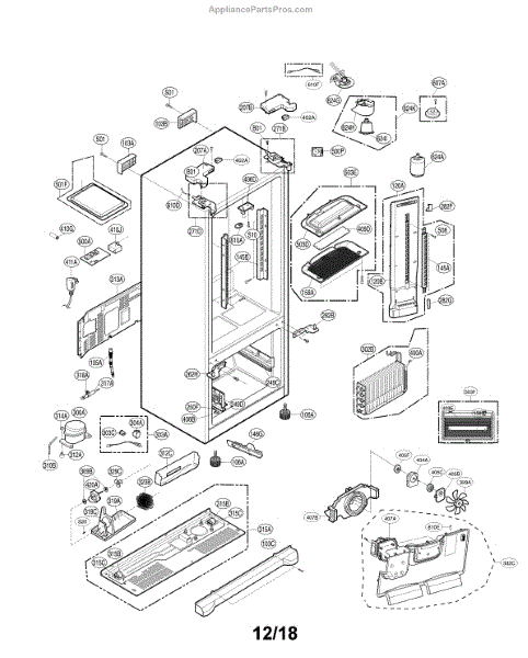 Parts for LG LFX25973ST/05: Case Parts - AppliancePartsPros.com