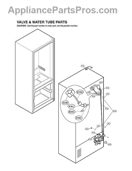 Parts for LG LFX25976ST/06: Valve & Water Tube Parts ...