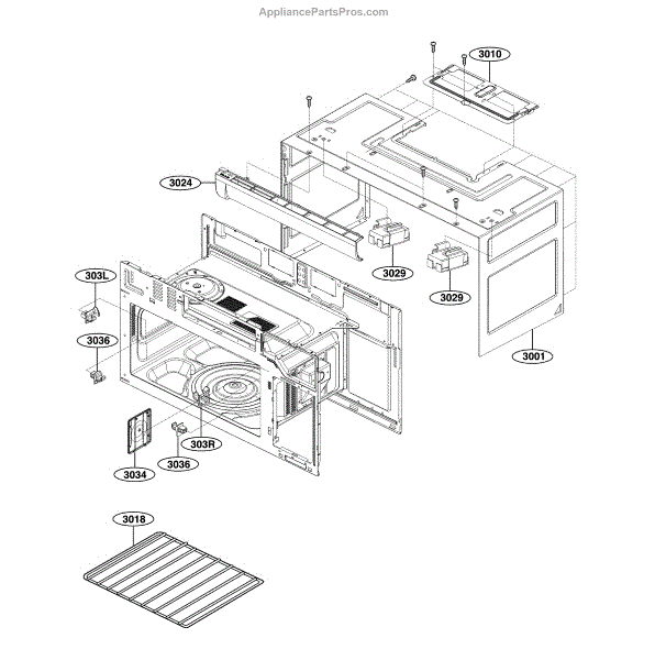 Parts for LG LMHM2237ST/01: Oven Cavity Parts - AppliancePartsPros.com