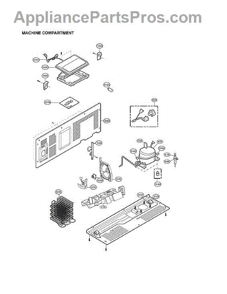 Parts for LG LSXS26366D/09: Machine Compartment Parts ...