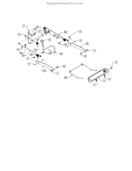 Parts for Cub Cadet LT1018: Lift Assembly Parts - AppliancePartsPros.com