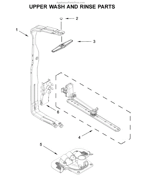 Parts for Maytag MDB4949SKZ0: Upper Wash and Rinse Parts ...