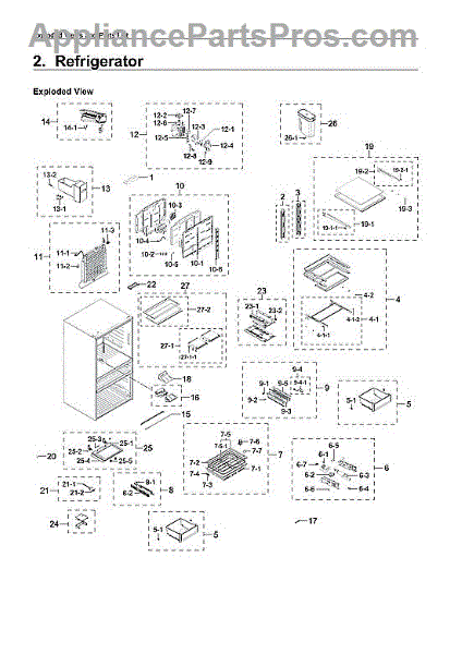 Parts for Samsung RF23M8070SR/AA-04: Refrigerator Parts ...