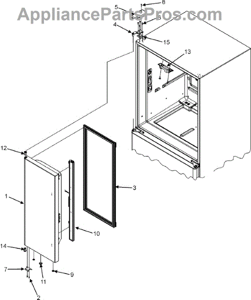 WP67003405 Refrigerator Pivot Block | Genuine Whirlpool OEM In Stock