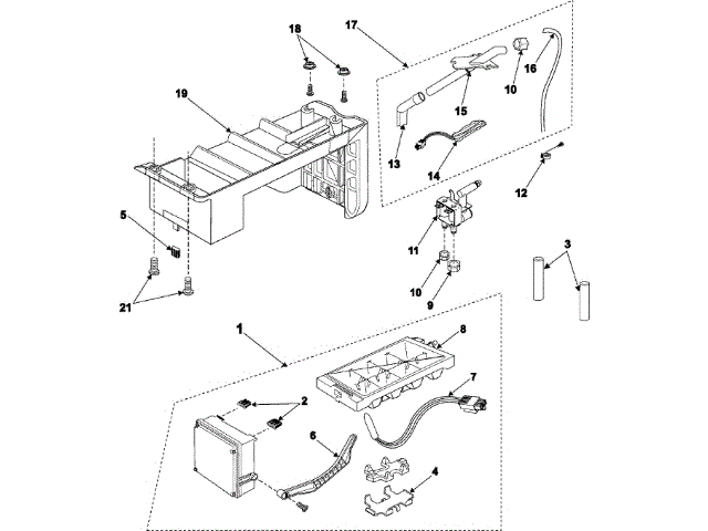 DA97-00258C Refrigerator Icemaker Assembly | Genuine Samsung OEM In Stock