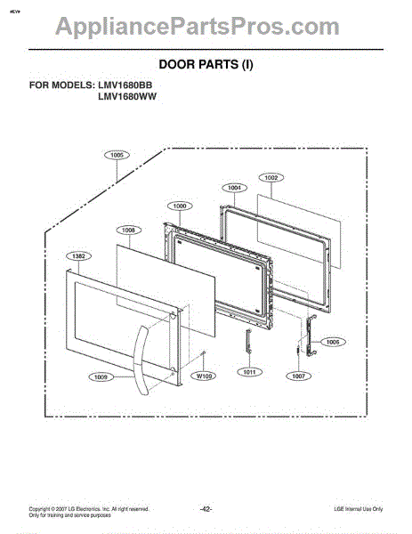 MEB41908101 Door Handle | Genuine Lg OEM In Stock