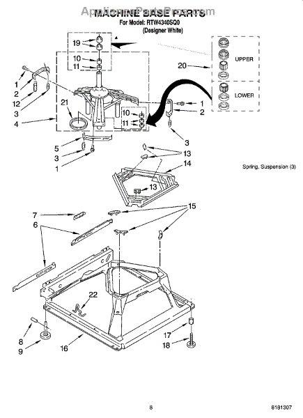 285901 Counterbalance Spring Kit | Genuine Whirlpool OEM In Stock