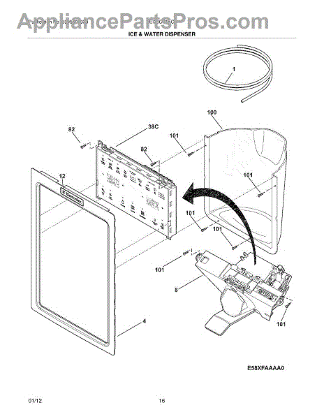 242100018 Dispenser Module | Genuine Frigidaire OEM In Stock
