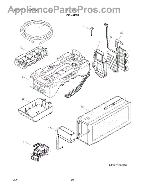 243297613 Refrigerator Ice Maker Assembly | Genuine Frigidaire OEM In Stock