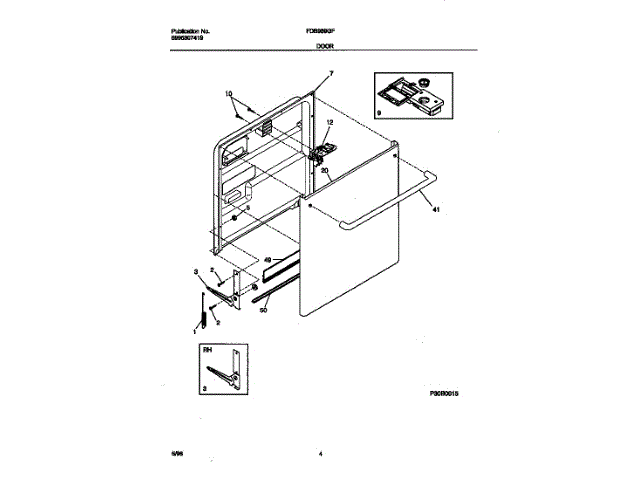 154430501 Dishwasher Door Spring | Genuine Frigidaire OEM In Stock