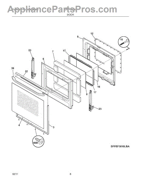 316559109 Glass Assembly | Genuine Frigidaire OEM In Stock