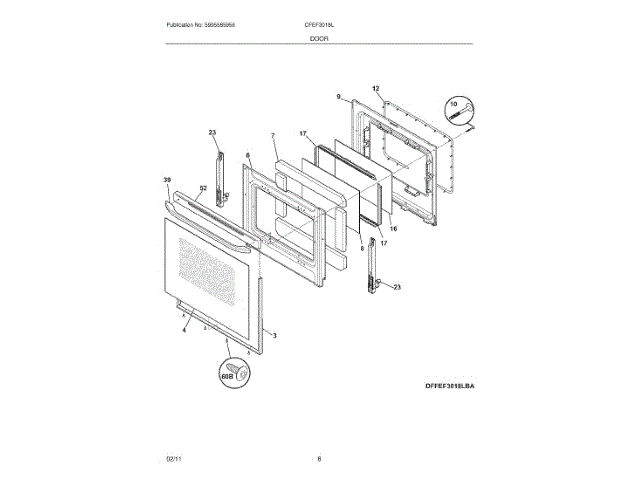 316559109 Glass Assembly | Genuine Frigidaire OEM In Stock