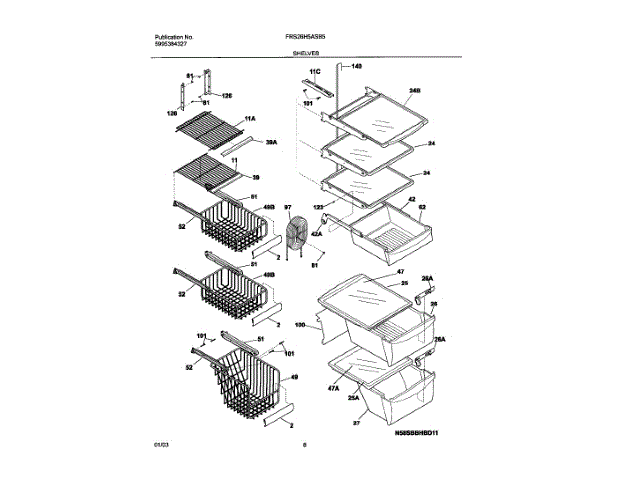 240350702 Upper Crisper Pan Cover | Genuine Frigidaire OEM In Stock