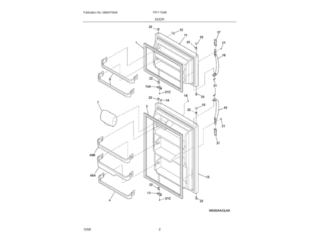 240535101 Door Rack | Genuine Frigidaire OEM In Stock
