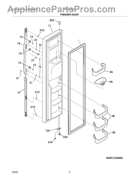 241806601 Water Connector (Refrigerator Water Line) | Genuine ...