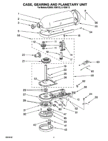 Kitchenaid KSM90 Mixer Parts | Diagrams & OEM Fast Ship