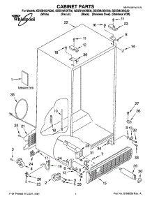 GS5SHAXNL00 Whirlpool Refrigerator Parts & Free Repair Help ...