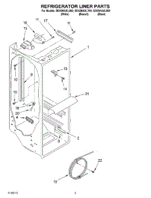 GD5SHAXLQ02 Whirlpool Refrigerator Parts & Free Repair Help ...
