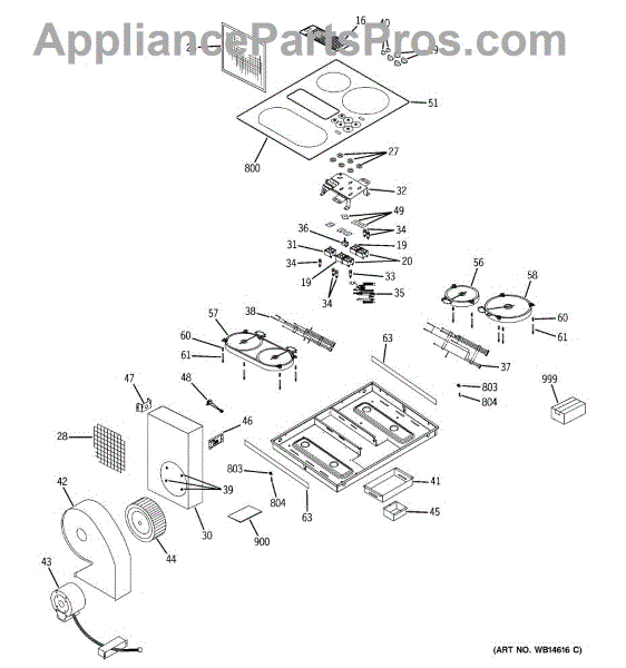 WB62X45042 Main Top Assembly (Cooktop Panel) | Genuine Ge OEM In Stock