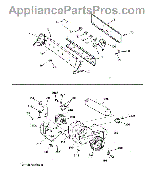 WE1M654 Timer Knob Assembly | Genuine Ge OEM In Stock