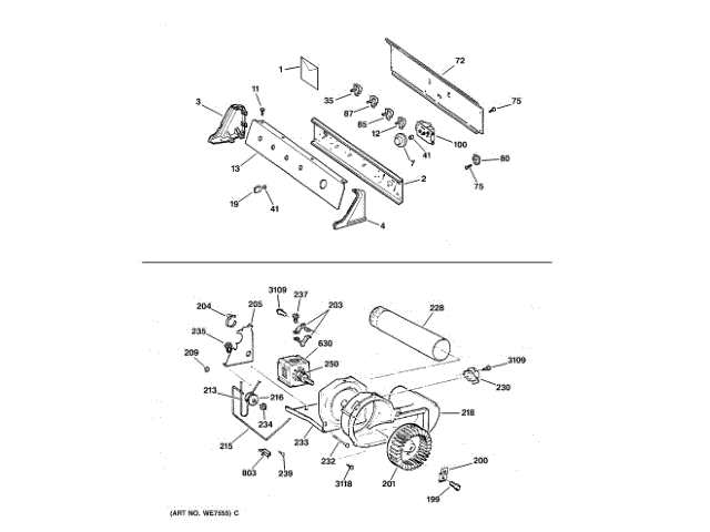 WE1M654 Timer Knob Assembly | Genuine Ge OEM In Stock