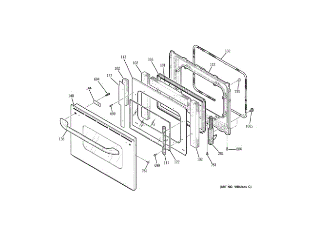 WB56T10105 Window Pack Assembly | Genuine Ge OEM In Stock